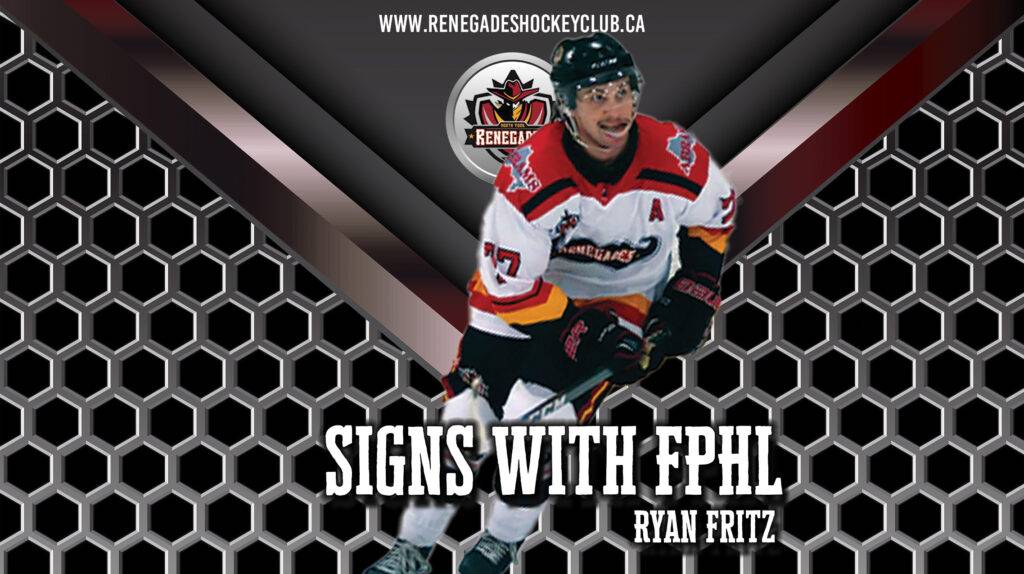 Fritz Signs PTO with FPHL club | North York Renegades Hockey
