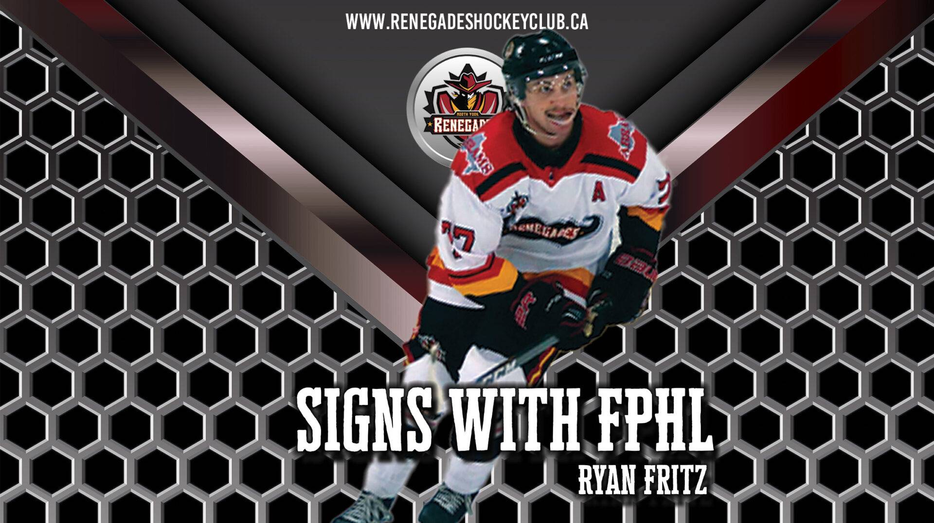 Fritz Signs PTO with FPHL club | North York Renegades Hockey