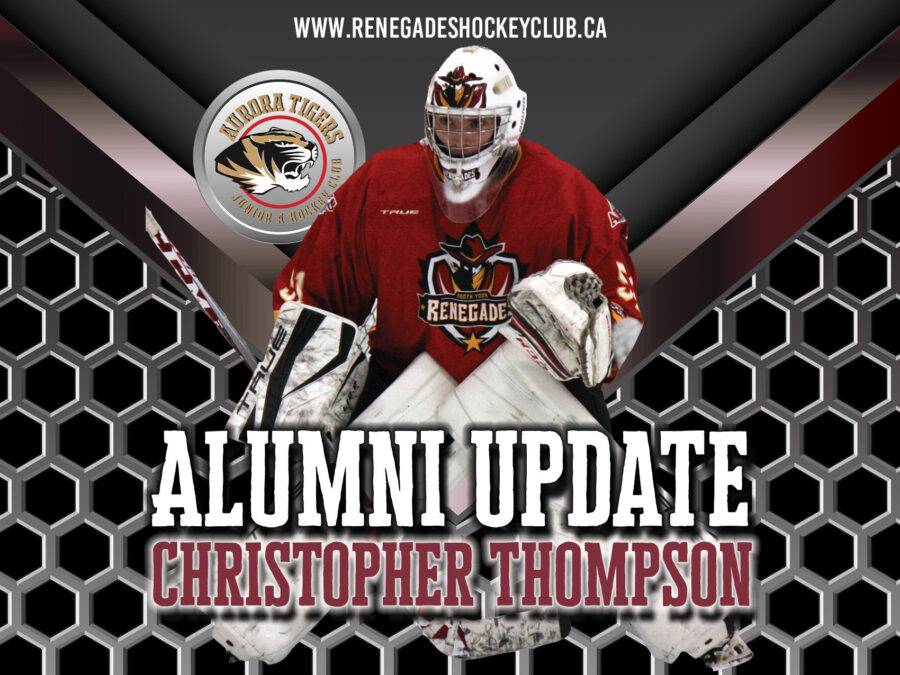 Fritz Named Player of the Month for November | North York Renegades Hockey